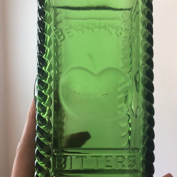 Accents | Vintage Boho Glass Liquor Bottle | Poshmark